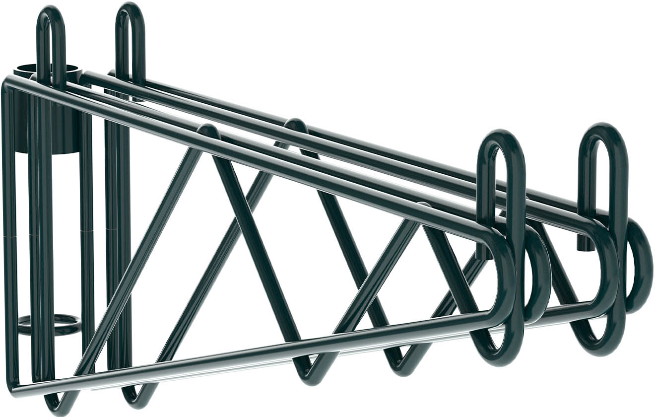Metro Super Erecta Post-Type Wall Mount Double Shelf Bracket | BioPharm ...