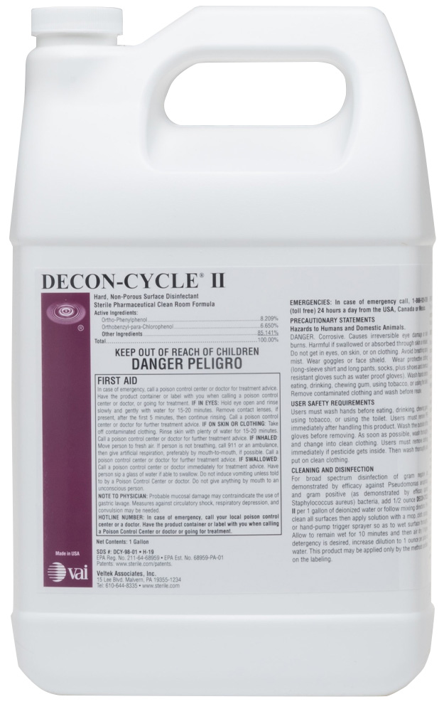VAI DECON-CYCLE II Disinfectant | Cleanroom Disinfectant | BioPharm World