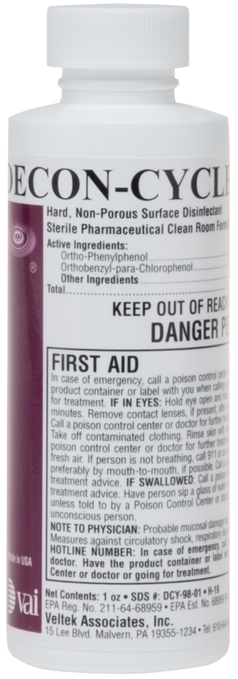 VAI DECON-CYCLE II Disinfectant | Cleanroom Disinfectant | BioPharm World