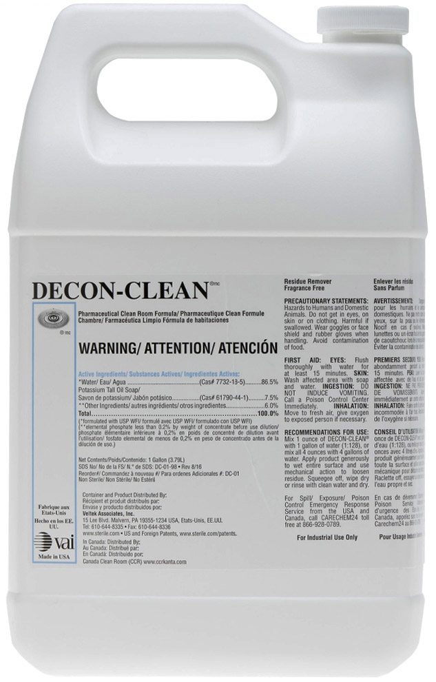VAI DECON-CLEAN Residue Remover | Cleanroom Residue Remover | BioPharm ...
