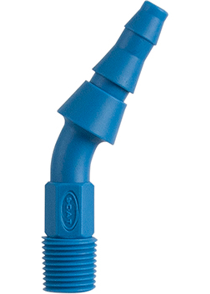 SCAT Lab Safety Curved Tube Connector | Sanitary Fittings | BioPharm World