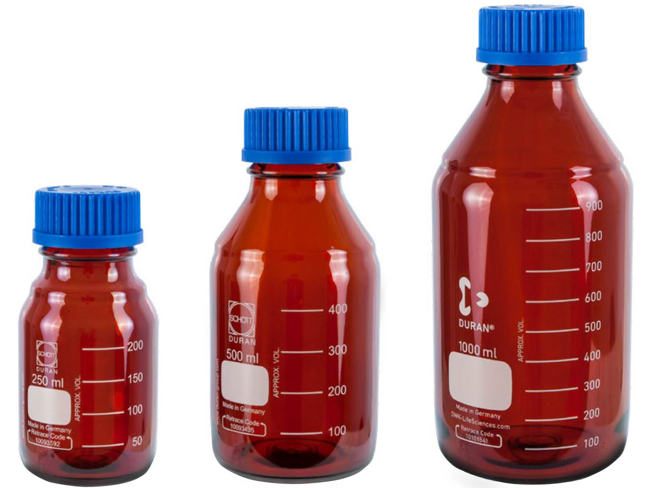 SCAT Lab Safety Duran Round Laboratory Bottle | Media Bottles ...