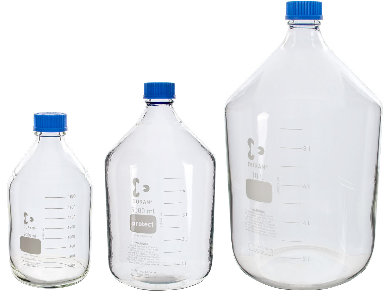 SCAT Lab Safety Duran Round Laboratory Bottle | Media Bottles ...