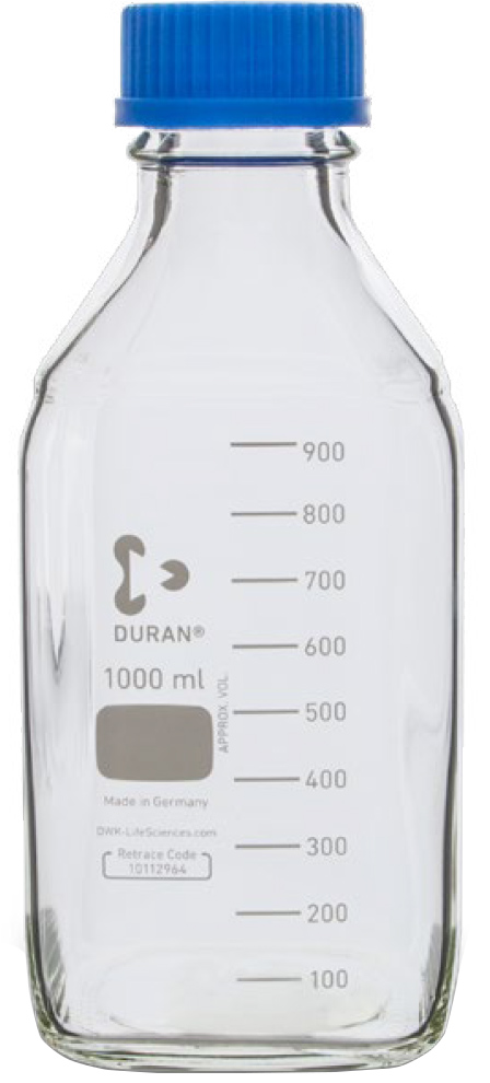 SCAT Lab Safety Duran Square Laboratory Bottle | Media Bottles ...