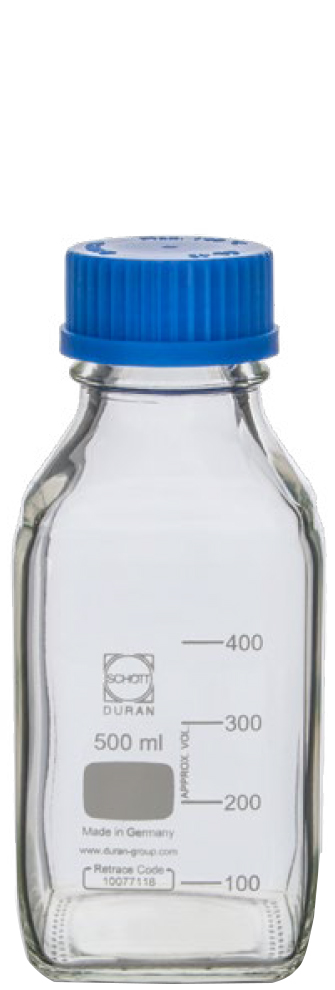 SCAT Lab Safety Duran Square Laboratory Bottle | Media Bottles ...