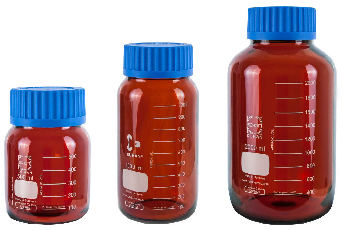 SCAT Lab Safety Duran Wide Neck Laboratory Bottle | Media Bottles ...