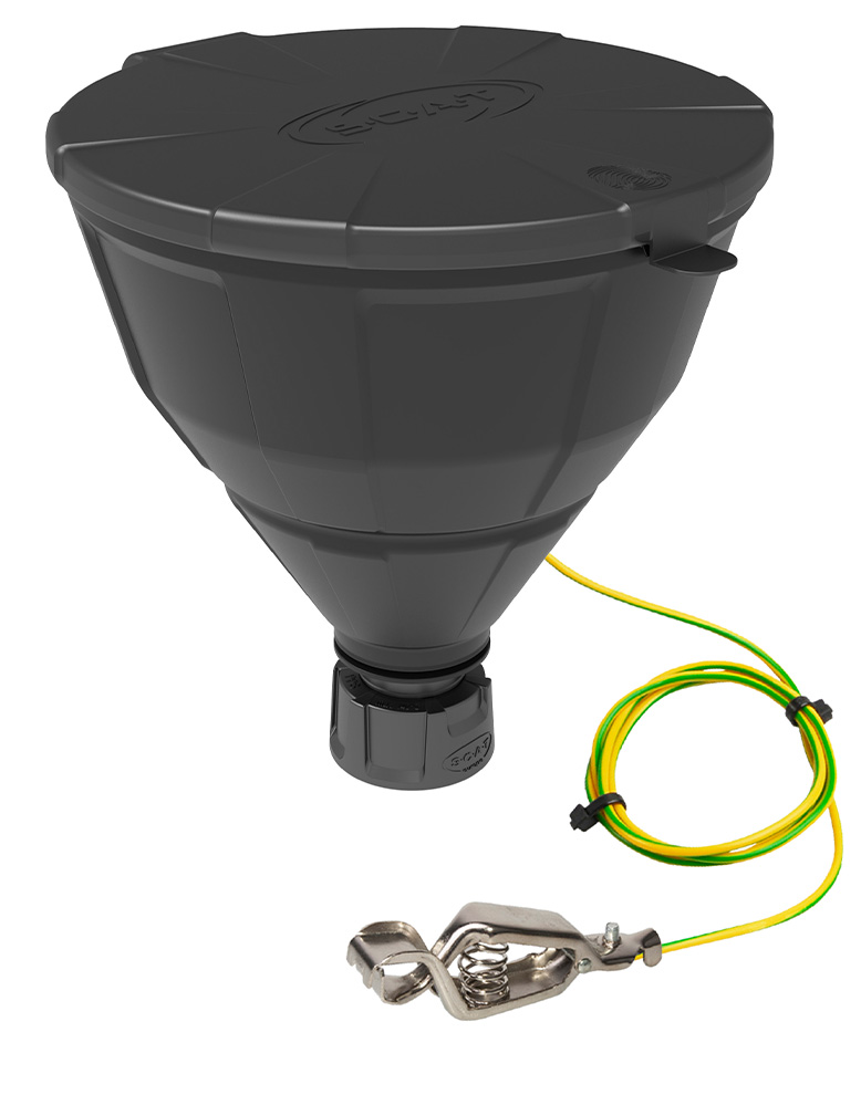 SCAT Lab Safety GL45 ARNOLD Safety Funnel with Ball Valve | Funnels ...