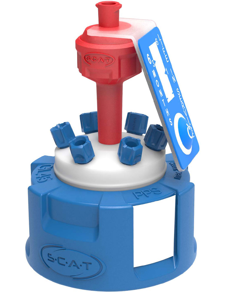 SCAT Lab Safety GL45 HPLC Safety Cap V2.0 | Bioprocess Caps | BioPharm ...