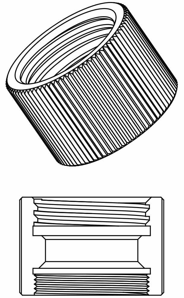 SCAT Lab Safety Internal Thread Adapter | Sanitary Fittings | BioPharm ...